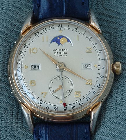 #3032 Montrose Datofix triple calendar moon phase - A Trebor's Vintage ...