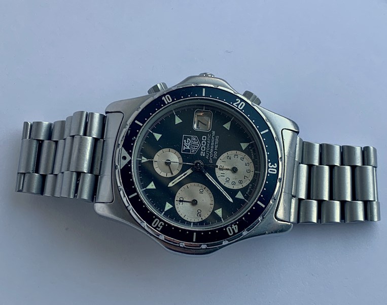 #5819 TAG HEUER 2000 AUTOMATIC CHRONOGRAPH DIVER circa 1985 - A Trebor ...