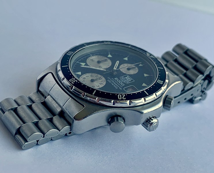 #5819 TAG HEUER 2000 AUTOMATIC CHRONOGRAPH DIVER circa 1985 - A Trebor ...