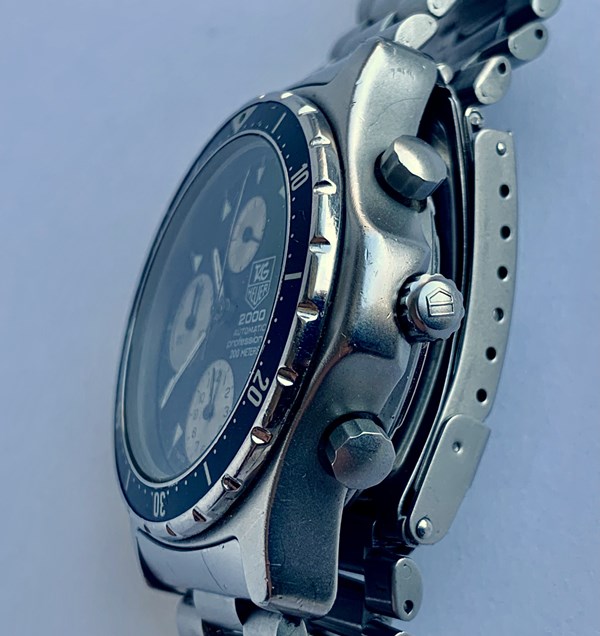 #5819 TAG HEUER 2000 AUTOMATIC CHRONOGRAPH DIVER circa 1985 - A Trebor ...