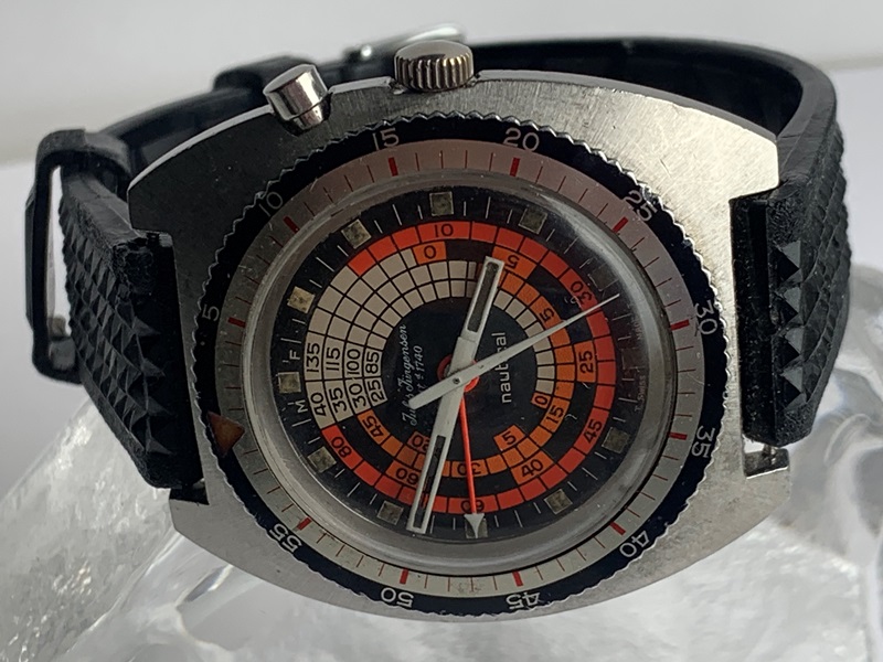 #5863 Jules Jurgensen Nautical Alarm Watch ref G96225 circa 1970 ...