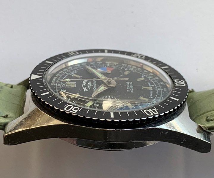 #5869 Rotary Diver / Yachting / Sailing Chronograph - 60's vintage - A ...