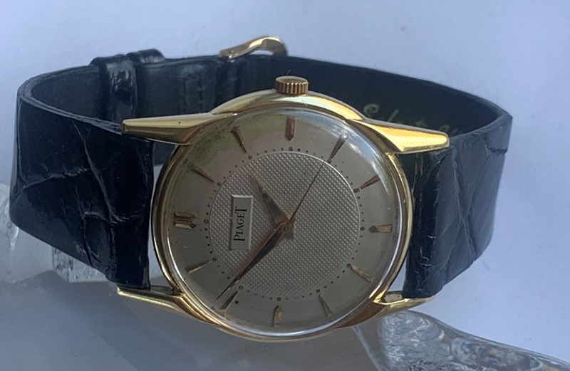 #5878 Piaget 18k gold dress watch, early 1950's vintage, serviced - A ...