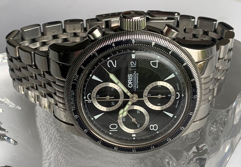 #5887 Oris Automatic Pilot's Big Crown Chronograph watch circa 2006 - A ...